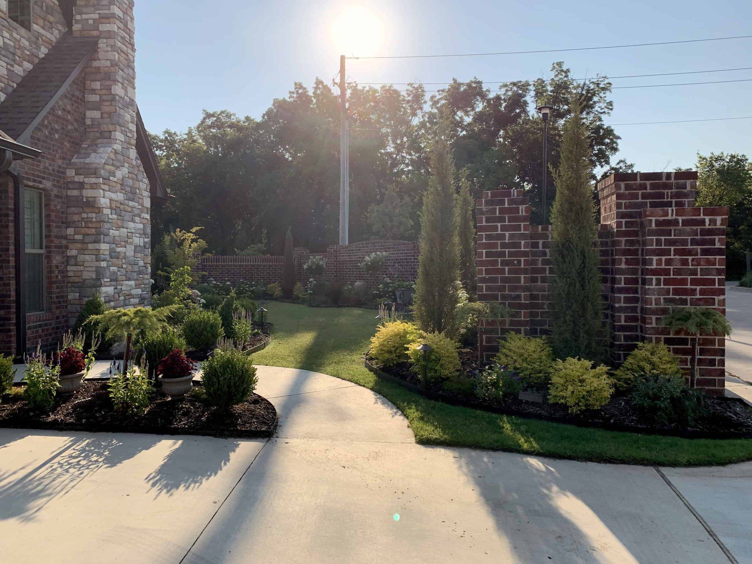 Broken Arrow Landscaping Project with 3D Design and Outdoor Lighting ...