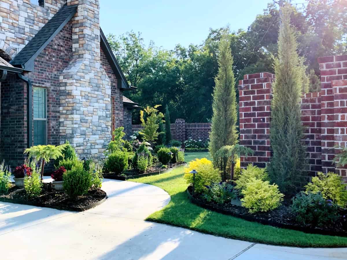 Broken Arrow Landscaping Project with 3D Design and Outdoor Lighting ...